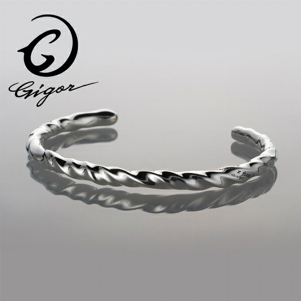 【楽天市場】GIGOR ジゴロウ ロシックバングル COLLABO series コラボシリーズ シンプル キレイめ スマート 螺旋 らせん ひねり ねじれ 細身 細い 華奢 シルバー925 ...