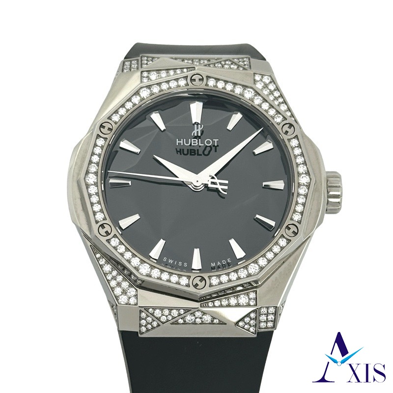 【楽天市場】HUBLOT ウブロ クラシック・フュージョン オーリンスキー チタニウム オルタナティブ パヴェ 550.NS.1800.RX ...