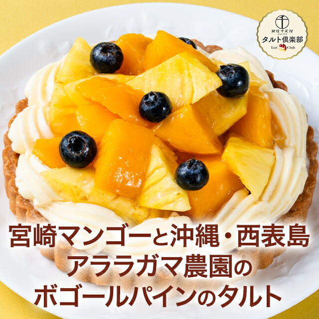 【楽天市場】お買い物マラソン開催中ポイント10倍～ 2025 ケーキ マンゴー パイナップル タルト お菓子 スイーツ 贈り物 ギフト 千疋屋 パティスリー銀座千疋屋 送料無料 タルト倶楽部 ...