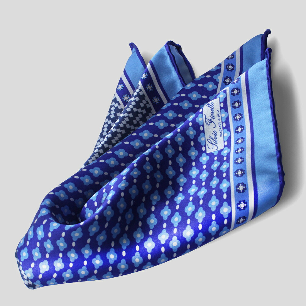 【楽天市場】【Silvio Fiorello／シルヴィオ・フィオレッロ】シルクポケットチーフ ブルー ネイビー おしゃれ 高級 ギフト 贈り物 ...