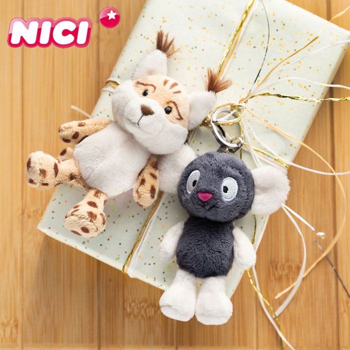 【楽天市場】ニキ キーホルダー ぬいぐるみ キーリング NICI BB 10cm バッグチャーム バッグアクセサリー オオヤマネコ ライカ キツネザル ルフィ 高校生 ワイルドフレンズ2024 ...