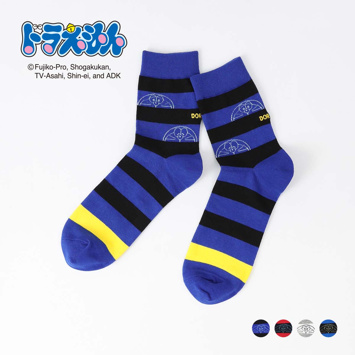 【楽天市場】ドラえもん ボーダー 喜怒哀楽ドラえもん クルー丈 カジュアル ソックス メンズ 靴下 男性 プレゼント ギフト キャラクター ...