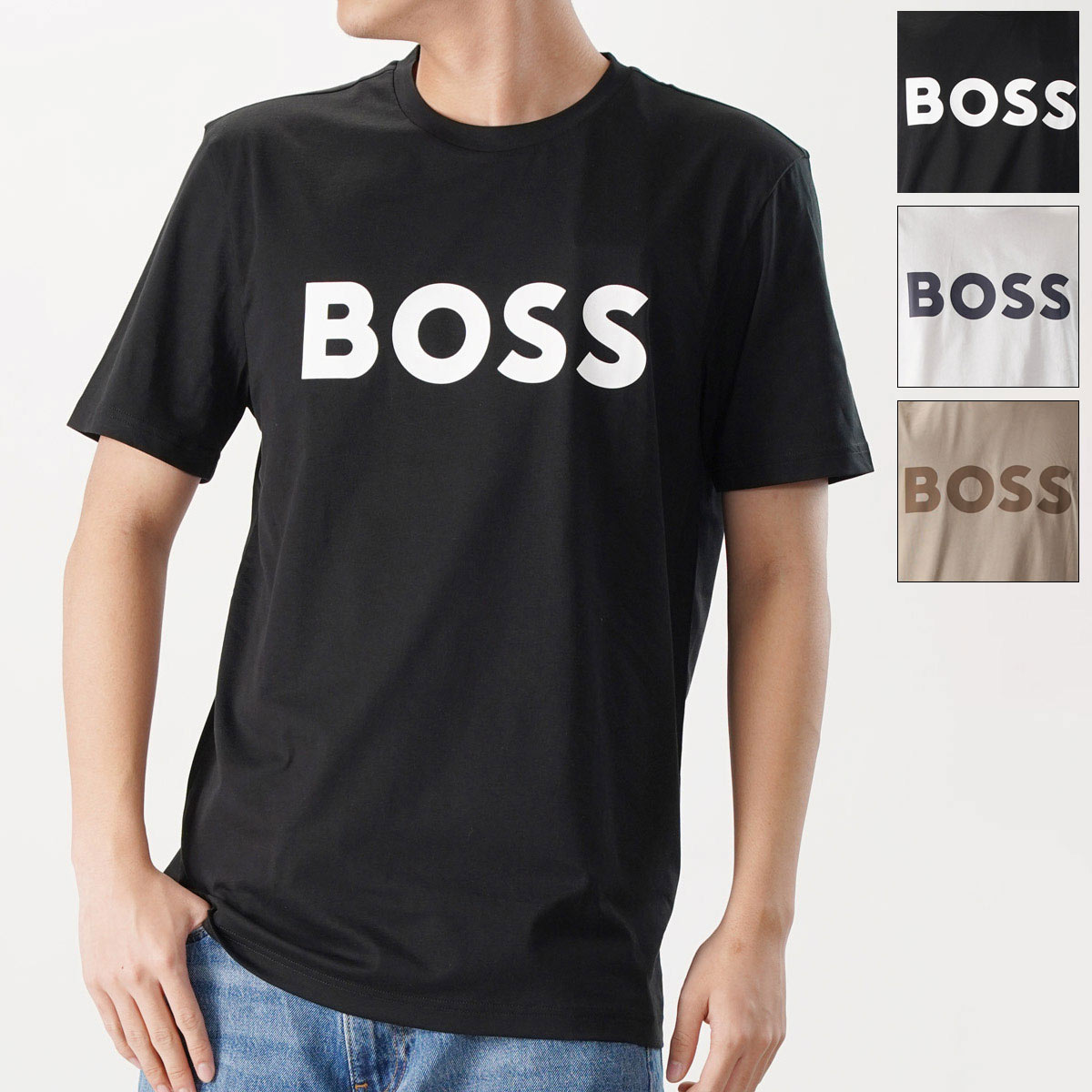 【楽天市場】HUGO BOSS ヒューゴボス オレンジ 半袖Tシャツ 50481923 Thinking 1 メンズ ロゴT カットソー ...