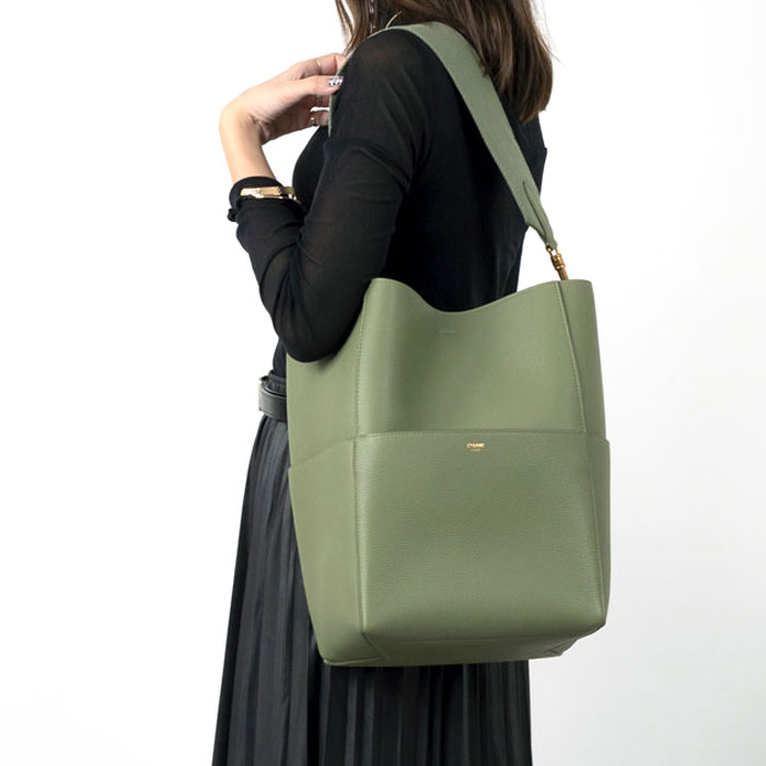 【楽天市場】【9/25迄 MAX2万円OFFクーポンSale】CELINE セリーヌ サングルバッグ SANGLE BUCKET サングル ...
