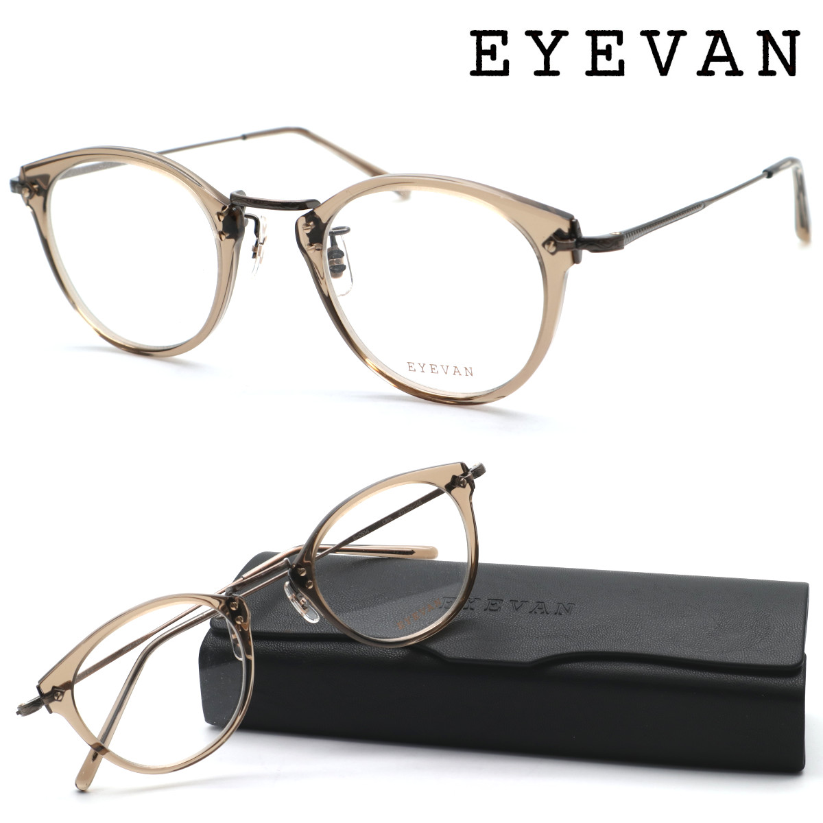 【楽天市場】【EYEVAN】アイヴァン メガネ E-0514 col.CRML 47サイズ 度付又は度無レンズ標準装備 【日本製】【送料無料】【正規代理店品】【アイバン】クラシック ボストン ...