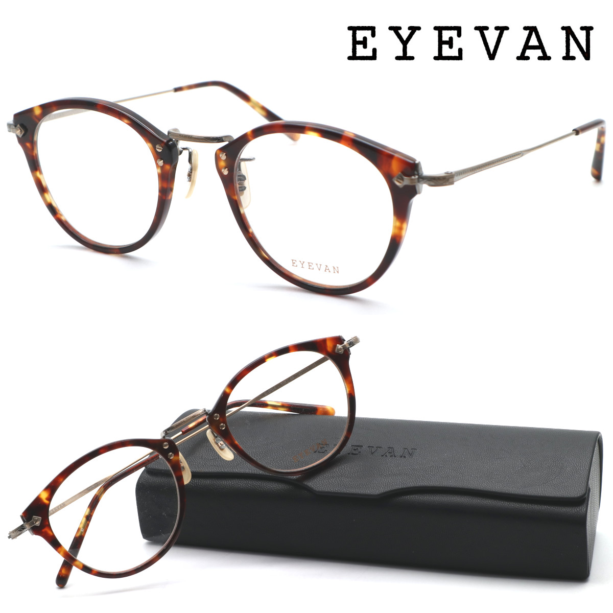 【楽天市場】【EYEVAN】アイヴァン メガネ E-0514 col.TORT/AG 47サイズ 度付又は度無レンズ標準装備 【日本製】【送料無料】【正規代理店品】【アイバン】クラシック ...