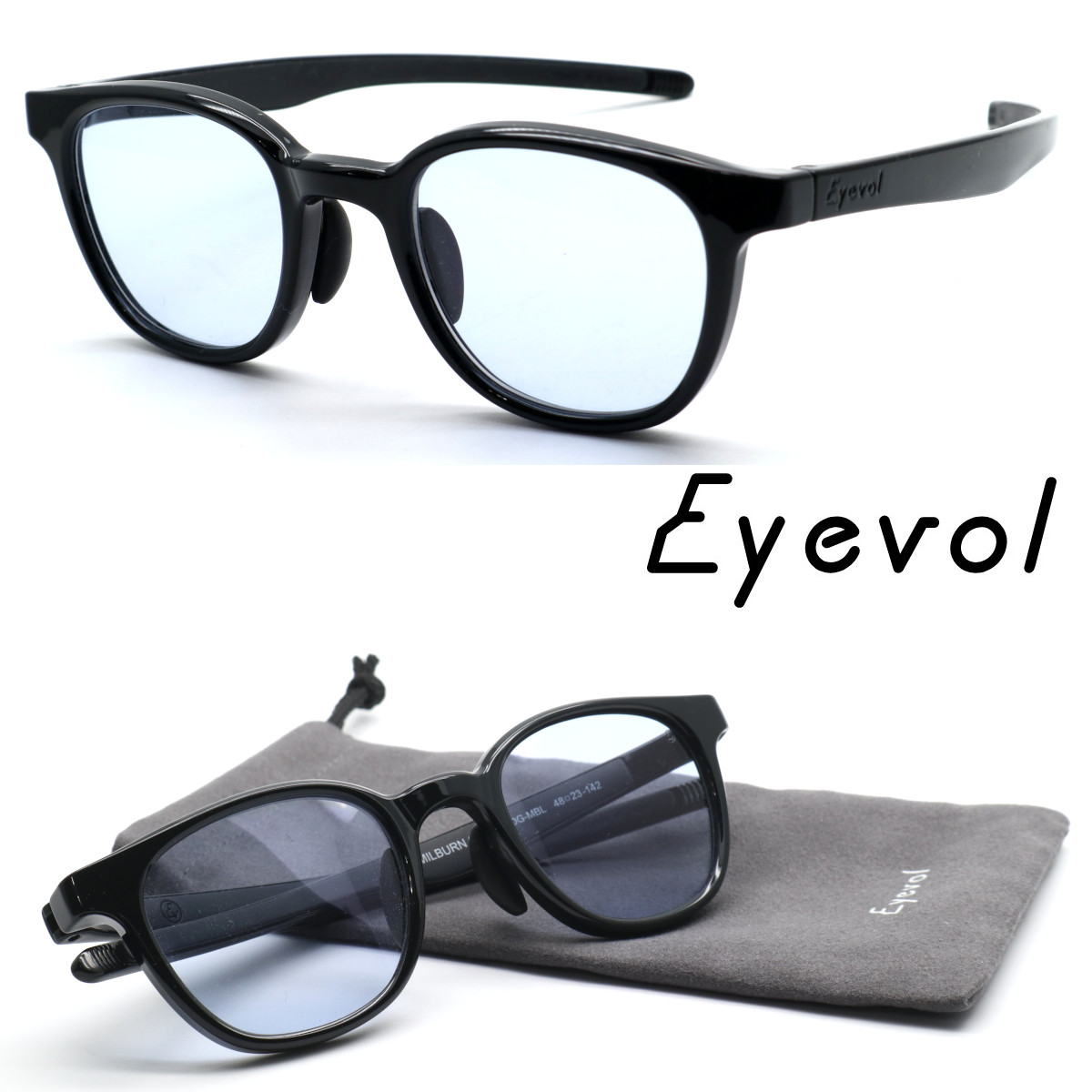 【楽天市場】【Eyevol】アイヴォル サングラス MILBURN(48) col.BK-DG-MBL 日本製 女子プロゴルファーをはじめとする様々なトップアスリートが着用する話題のスポーツ ...