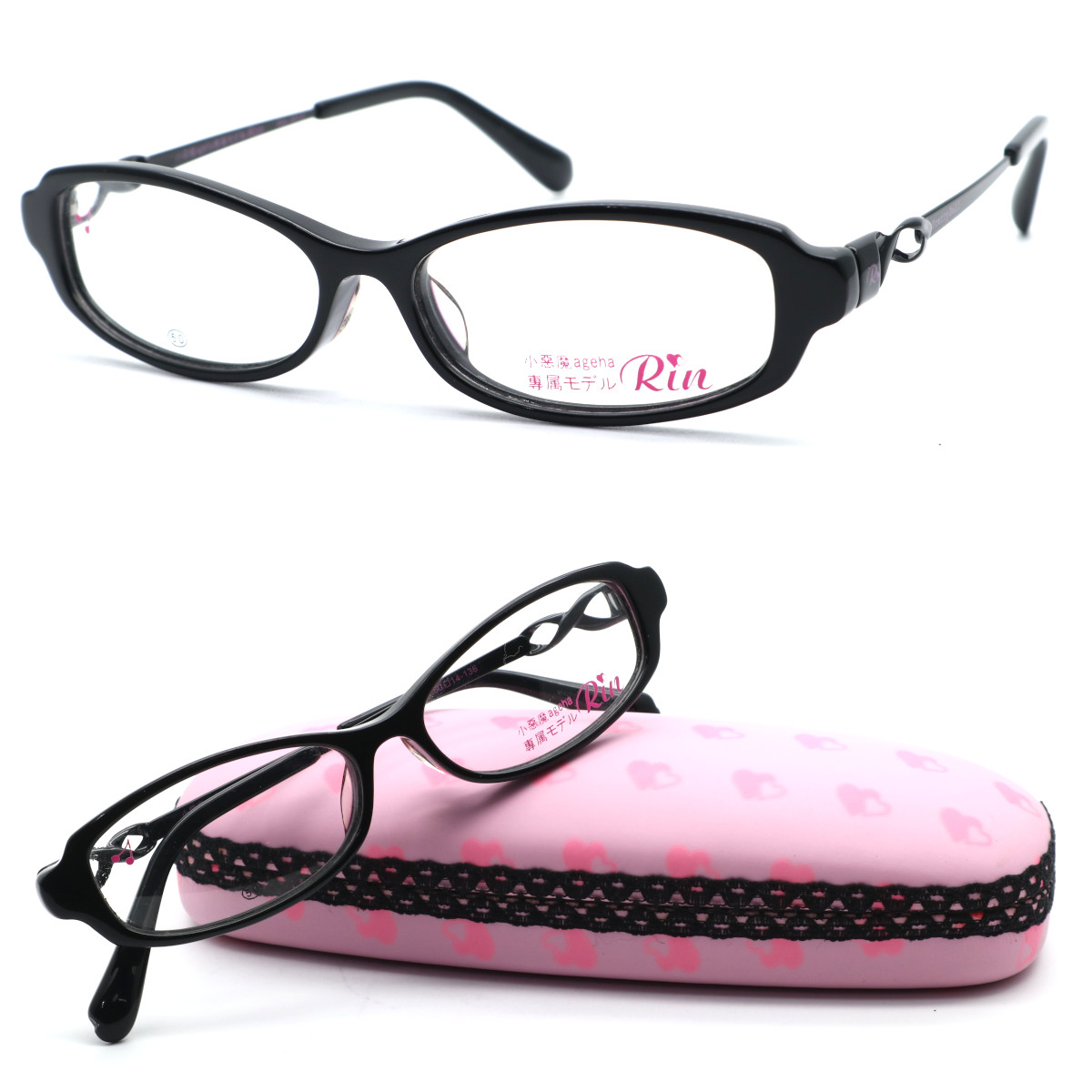 【楽天市場】【Rin】 RN-3012 col.1 小悪魔ageha専属モデル『りん』プロデュース 度付又は度無レンズ標準装備 【送料無料 ...
