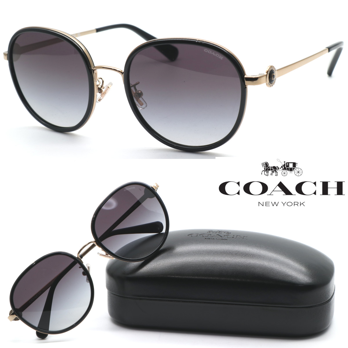 【楽天市場】【COACH】コーチ サングラス HC7129 col.50028G【ルックスオティカジャパン正規品】【送料無料】高級 レディース ...