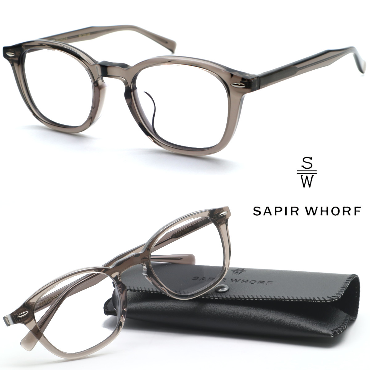 【楽天市場】【SAPIR WHORF】サピア ウォーフ model:MILES col.CGY メガネ 度付又は度無レンズセット 【正規品 ...