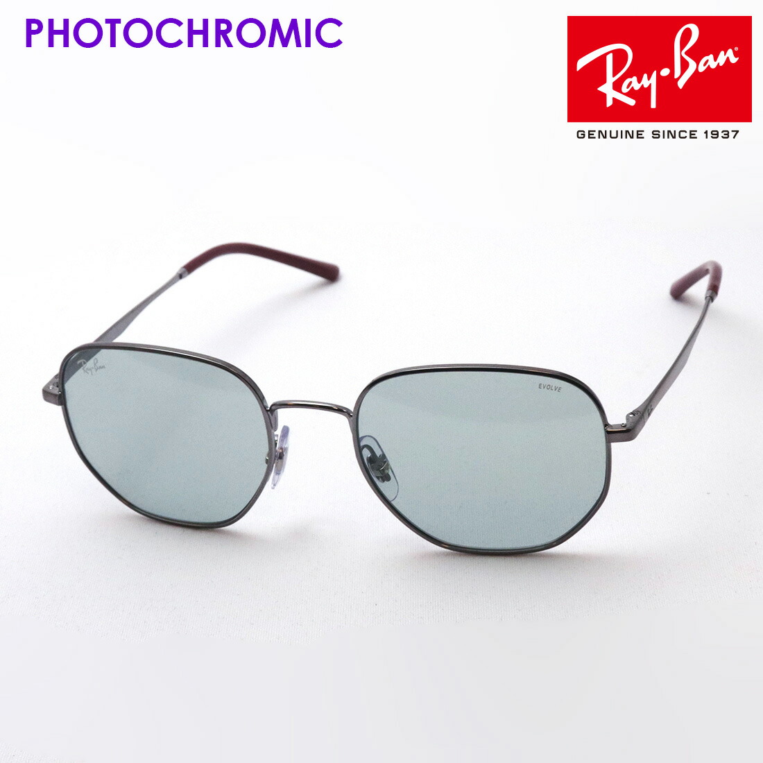 【楽天市場】プレミア生産終了モデル レイバン 調光レンズ 調光サングラス 正規品 EVOLVE ラウンドメタル Ray-Ban RB3682 ...