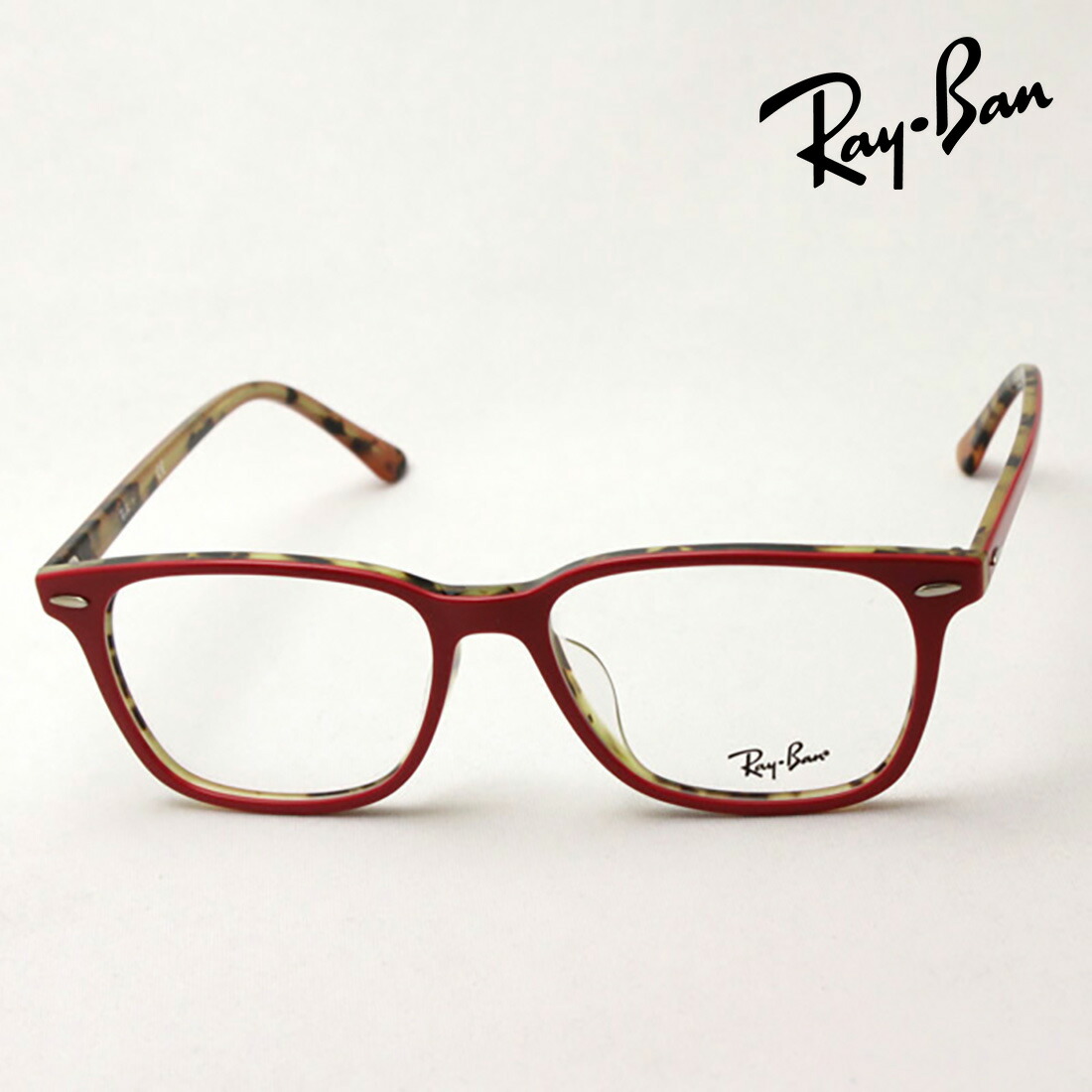 【楽天市場】プレミア生産終了モデル レイバン メガネ フレーム 正規品 Ray-Ban RX7119F 5714 伊達メガネ 度付き ブルー ...