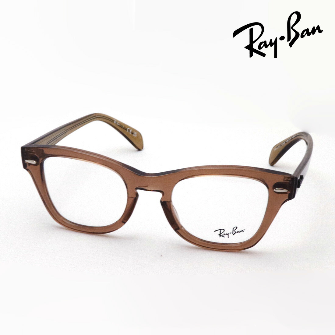 【楽天市場】正規レイバン日本最大級の品揃え レイバン メガネ フレーム Ray-Ban RX0707V 8198 伊達メガネ 度付き ブルー ...