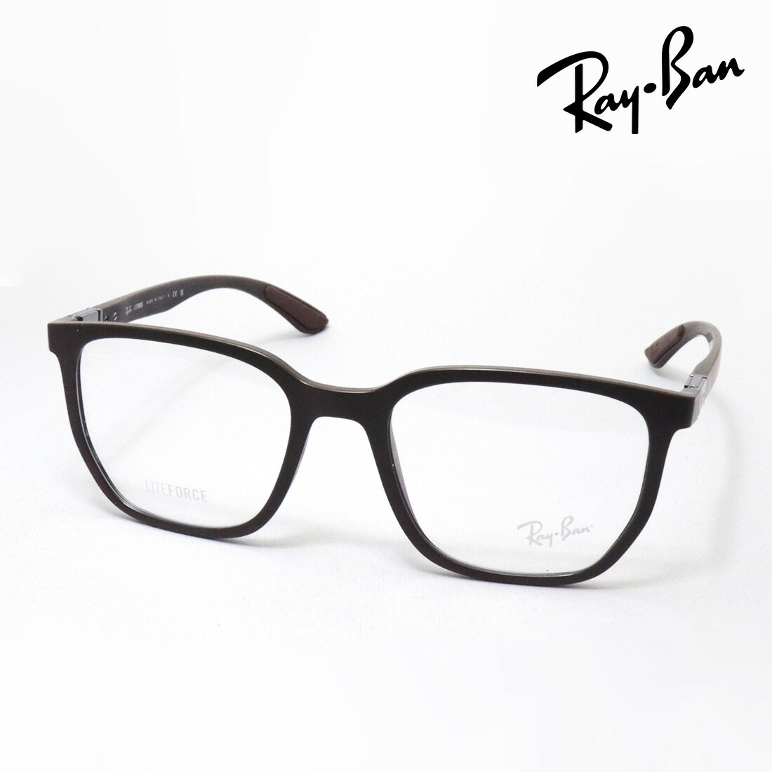 【楽天市場】レイバン メガネ フレーム 正規品 Ray-Ban RX7235 8063 53 55 伊達メガネ 度付き ブルーライト カット ...