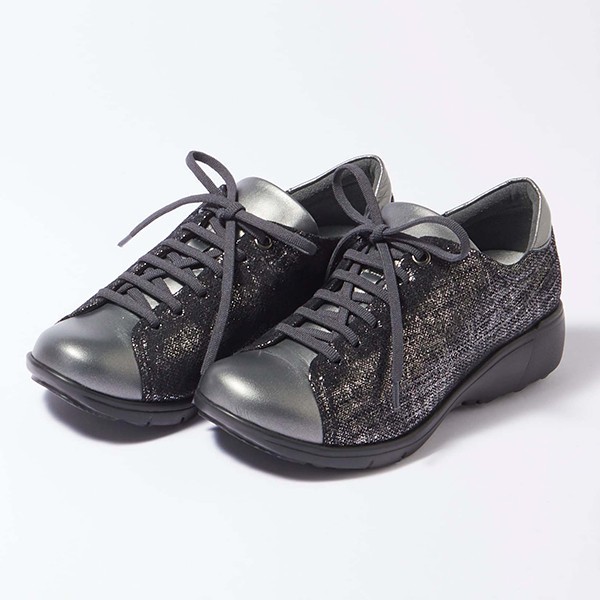 【楽天市場】[ミスキョウコ]4E軽量グリッター レースアップスニーカー：名入れギフト豊富！グレンチェック