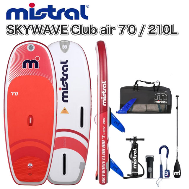 【楽天市場】MISTRAL ミストラル ボード SKYWAVE Club air 7'0 / 210L Wing Foil (abc0340) スカイウエーブ クラブ エアー・ウィング ホイル ...