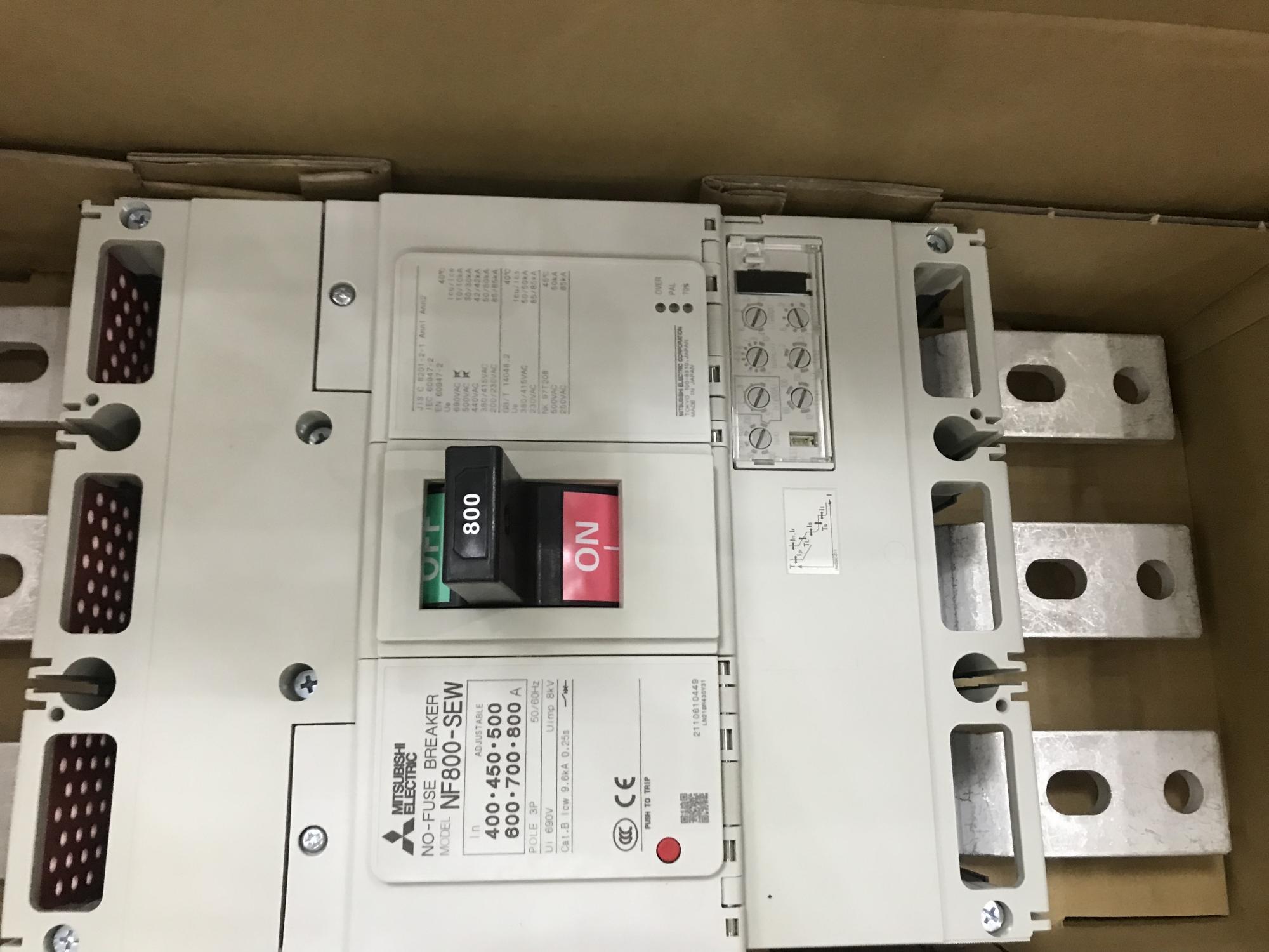 【楽天市場】新品【東京発★適格請求書★税込】 三菱 ノーヒューズブレーカー NF800-SEW 3P 600A【6ヶ月保証】：Global Halal Japan
