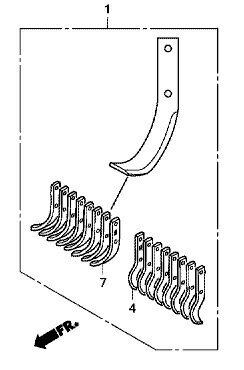 【楽天市場】【ホンダ純正】純正 耕運機 耕うん機 L型爪セット タイン 06722-V14-000 対応機種：F220/FH220 【交換や ...