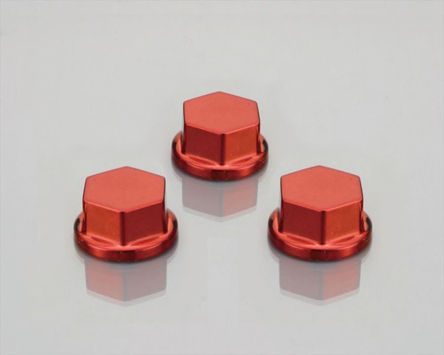 【楽天市場】定形外 【4990852079940】 0900-000-80022 ボルトカバー14MM/ABS/レッド 3ケ入り KITACO ...