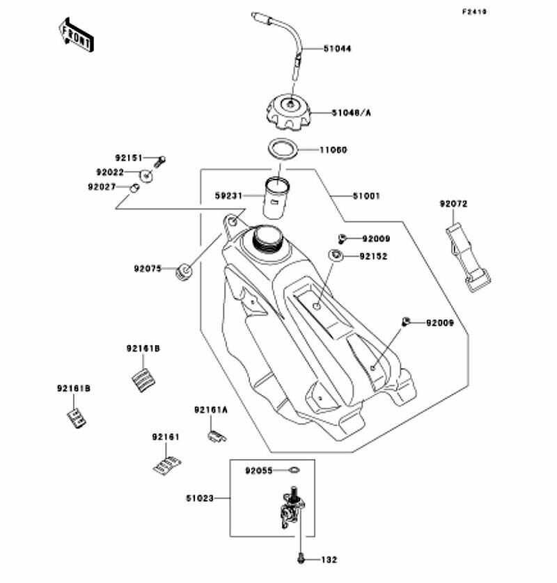 【楽天市場】Kawasaki カワサキ 純正部品 92161-1291 ダンパ、フューエル タンク、サイド：GLOBAL MOTO
