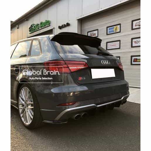 【楽天市場】アウディ S3 8v A3 8v Sライン 後期 スポーツバック リア サイド スプリッター スパッツ Audi