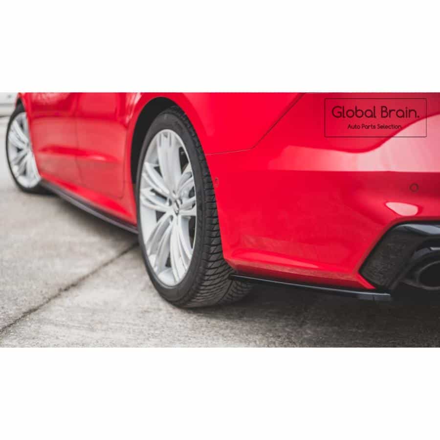 【楽天市場】アウディ A7 C8 F2 Sライン S7 スポーツバック リア サイド スプリッター スパッツ Audi スプリッター