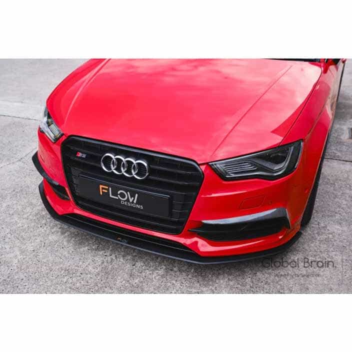 【楽天市場】アウディ A3 8V Sライン / S3 前期 セダン - フロント リップ スポイラー / スプリッター ディフューザー エアロ ...