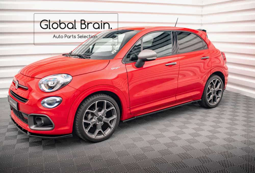 【楽天市場】フィアット 500X スポーツ 後期 サイド スカート スポイラー/ FIAT スプリッター ディフューザー エアロ パーツ カスタム チューン：グローバルブレイン