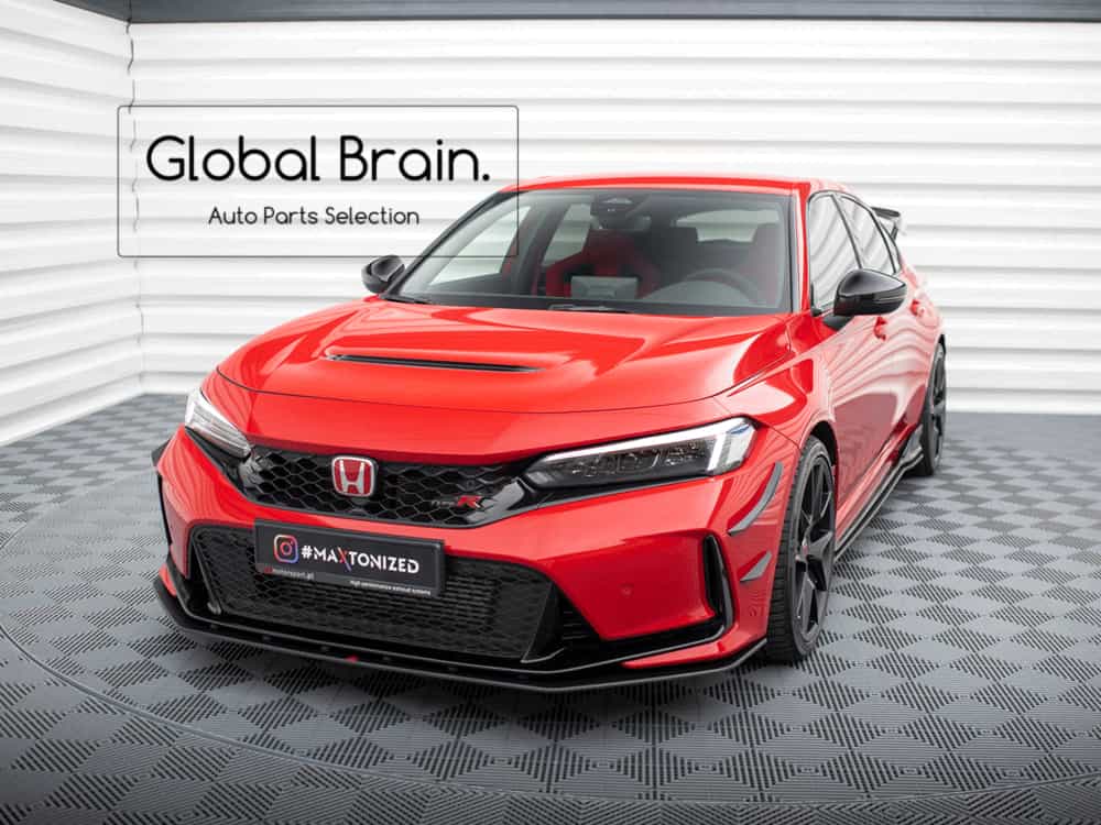 【楽天市場】ホンダシビック タイプR FL5 フロント リップ スポイラー/ HONDA スプリッター ディフューザー エアロ パーツ カスタム チューン：グローバルブレイン