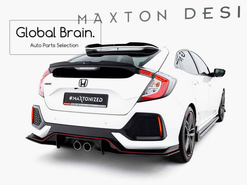 【楽天市場】ホンダ シビック FK7 ハッチバック 前期 リア センター ディフューザー フィン V2 / HONDA スプリッター ディフューザー エアロ パーツ カスタム チューン ...