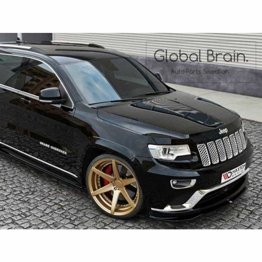 【楽天市場】ジープ グランドチェロキー サミット WK2 フロント リップ スポイラー/ Jeep スプリッター ディフューザー エアロ ...
