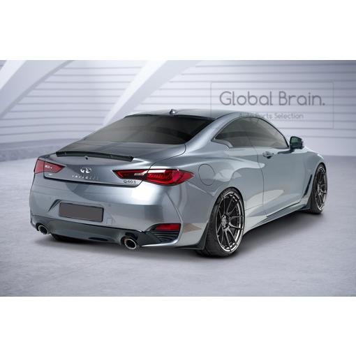 【楽天市場】インフィニティ Q60 V37 スカイライン クーペ リア ルーフ スポイラー / リア ウイング トリム エクステンション ディフューザー 108：グローバルブレイン