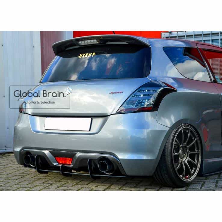 【楽天市場】スズキ スイフトスポーツ ZC32 - リア センター ディフューザー フィン / スプリッター ディフューザー エアロ パーツ ingo noak：グローバルブレイン