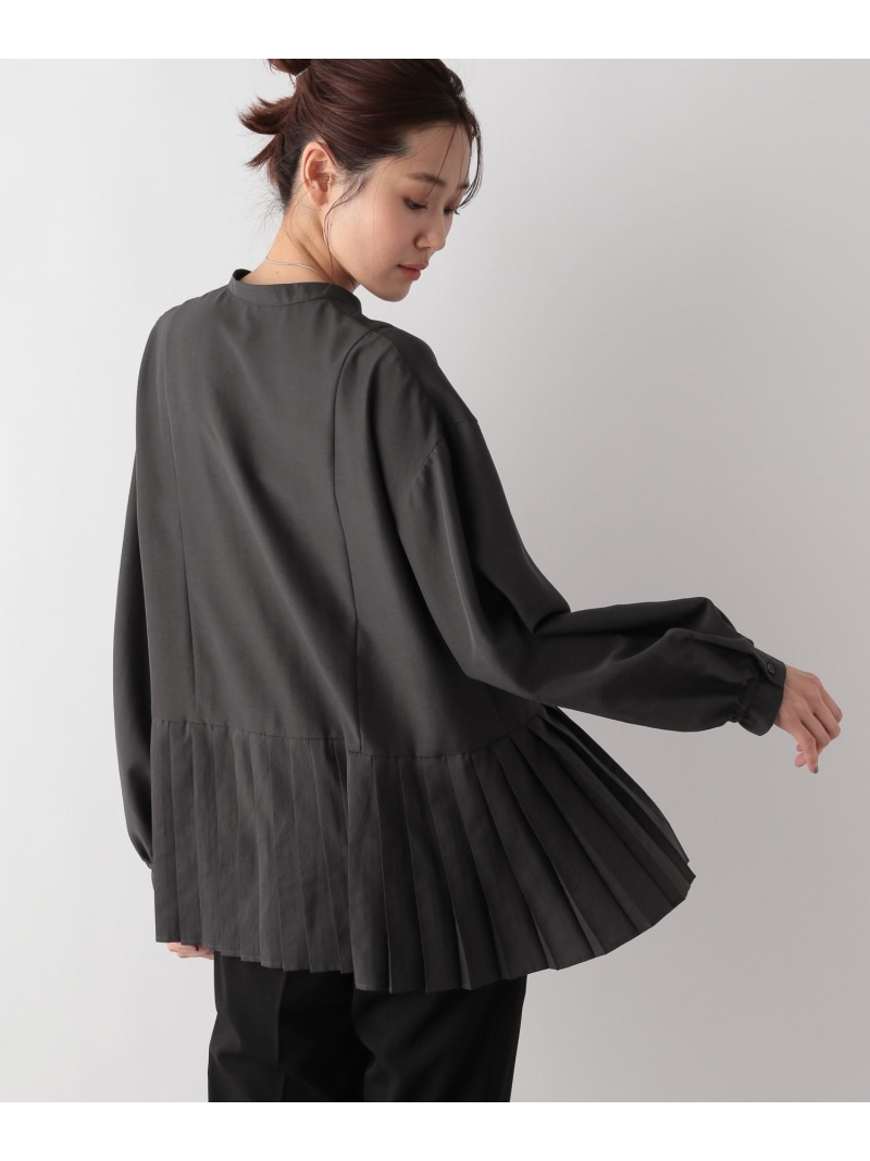 【楽天市場】さらさら防シワ裾プリーツ/987175 GLOBAL WORK グローバルワーク トップス シャツ・ブラウス ブラック ホワイト ...