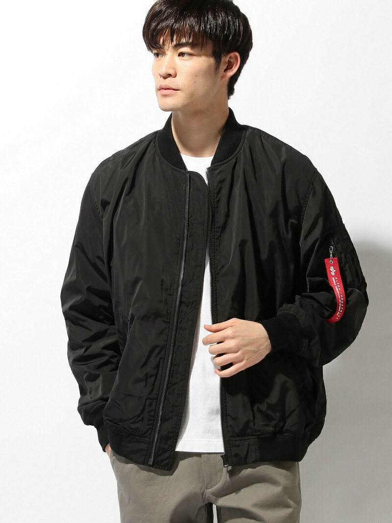 【楽天市場】【SALE／50%OFF】(M)ALPHA LOOSE L2B ALPHA グローバルワーク ジャケット・アウター ブルゾン ...