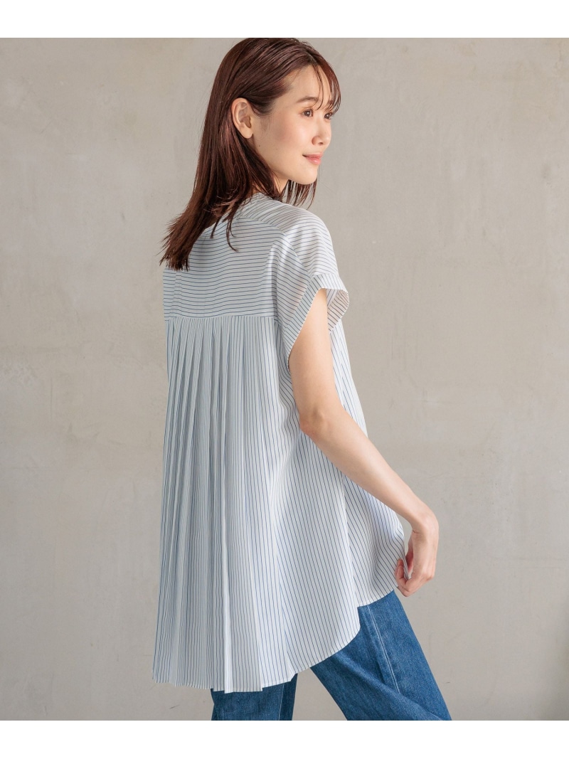 【楽天市場】【SALE／40%OFF】防シワバックプリーツフレンチスリーブ/992252 GLOBAL WORK グローバルワーク トップス ...