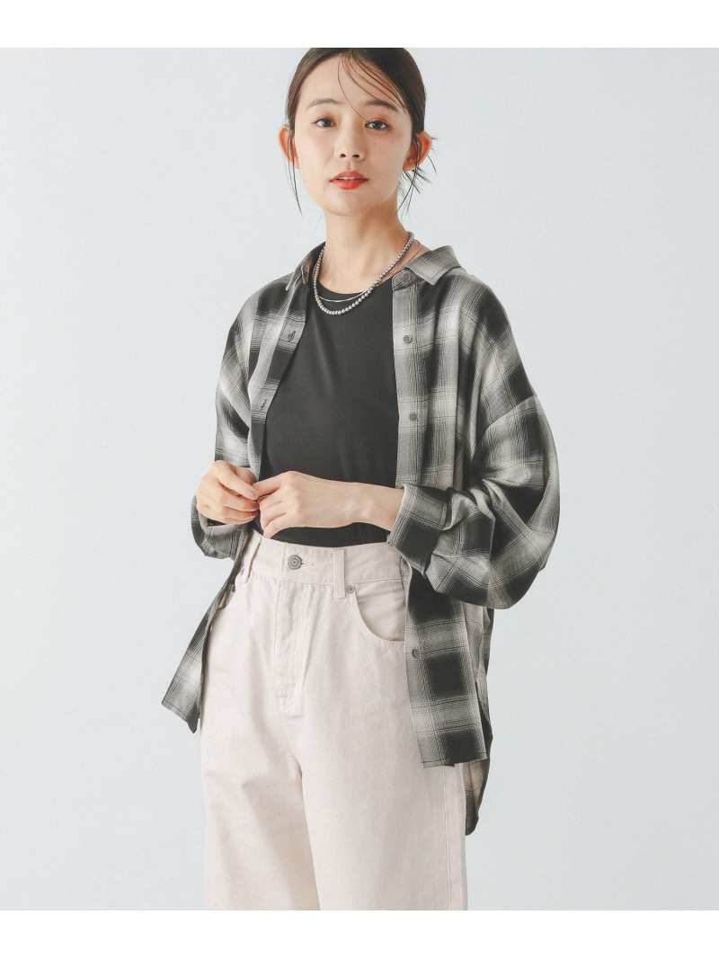 【楽天市場】【SALE／20%OFF】ラメチェックシャツ長袖/283797 GLOBAL WORK グローバルワーク トップス シャツ ...
