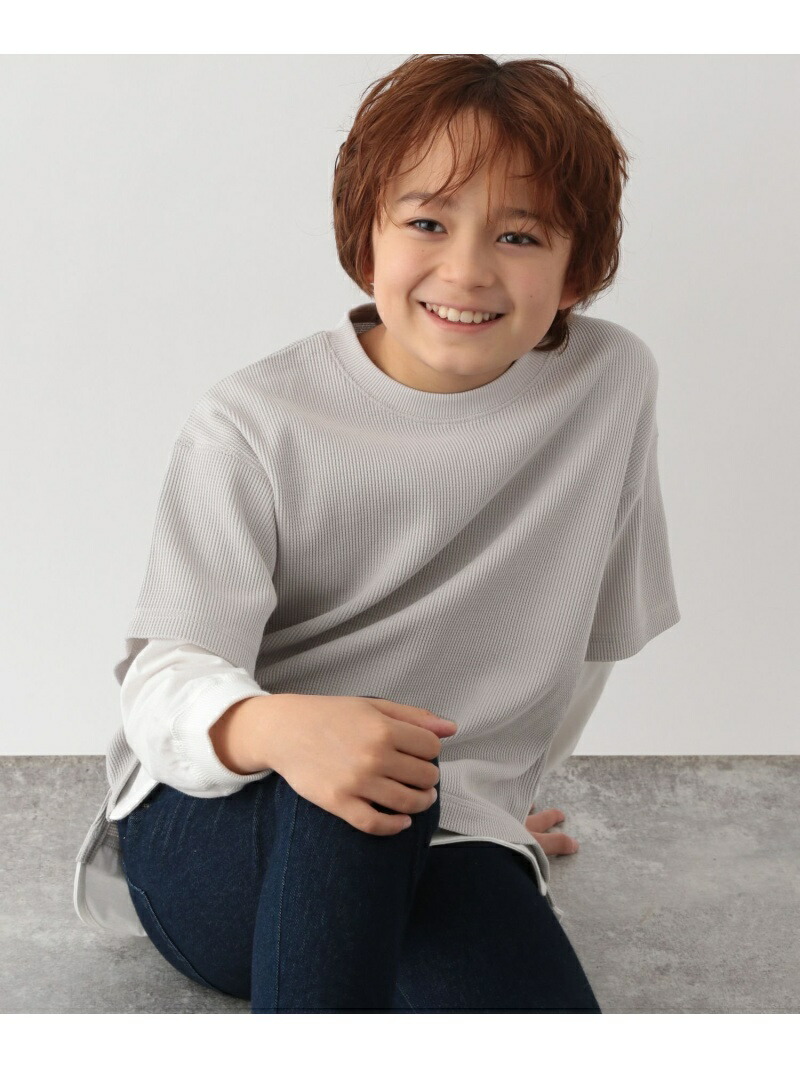 【楽天市場】【SALE／50%OFF】(K)ヘビロッTEEワッフルレイヤー GLOBAL WORK グローバルワーク トップス カットソー・Tシャツ グレー ブラック【RBA_E ...