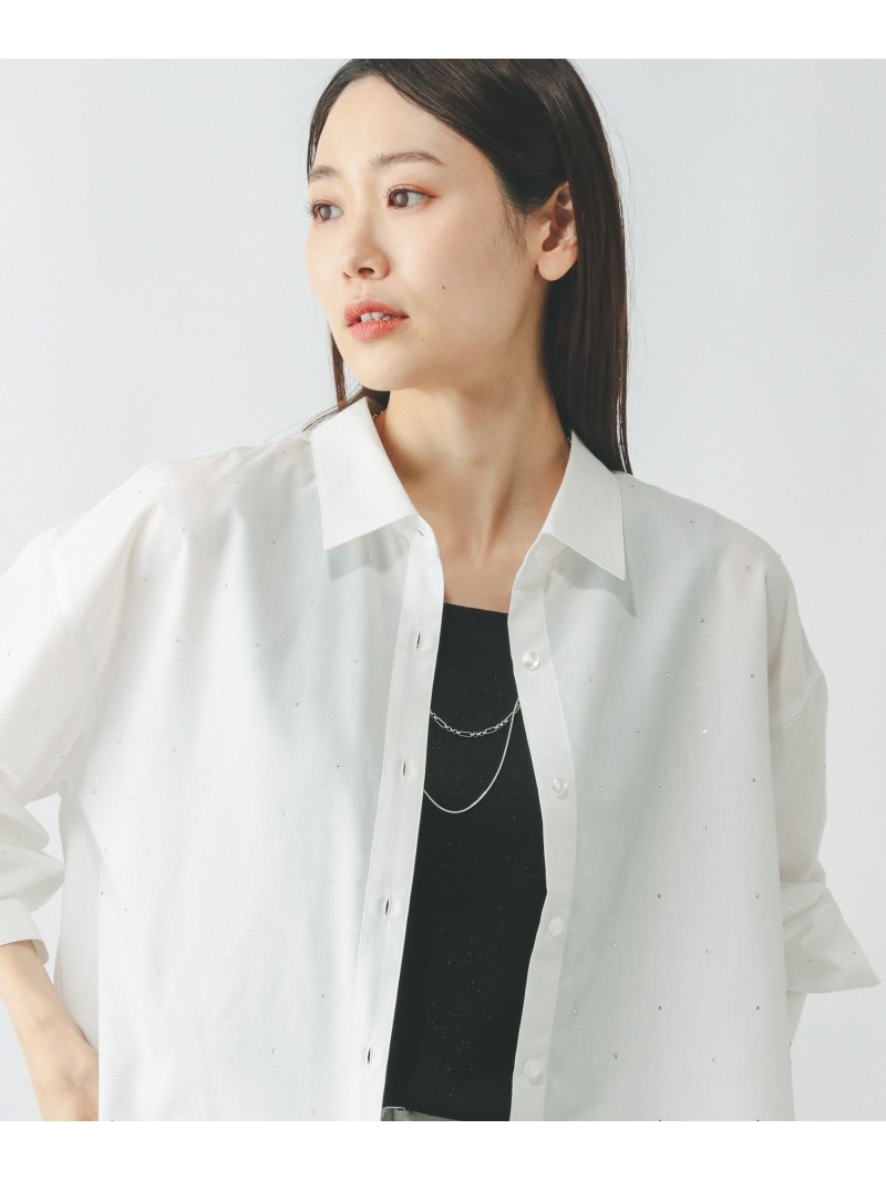 【楽天市場】ビジュークロップドシャツ/147543 GLOBAL WORK グローバルワーク トップス シャツ・ブラウス ブルー ホワイト ...