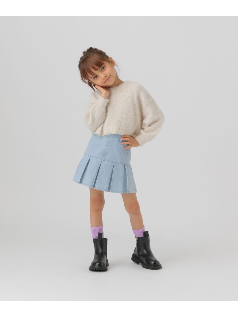 【楽天市場】【SALE／50%OFF】CHEER ONデニムスカート/100-110cm展開/147495 GLOBAL WORK グローバルワーク スカート ミニスカート【RBA_E ...