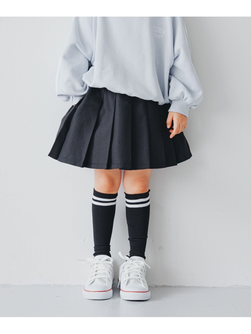 【楽天市場】【SALE／50%OFF】CHEER ONプリーツ/100-110cm展開/213632 GLOBAL WORK グローバルワーク スカート ミニスカート ブラック ベージュ ...