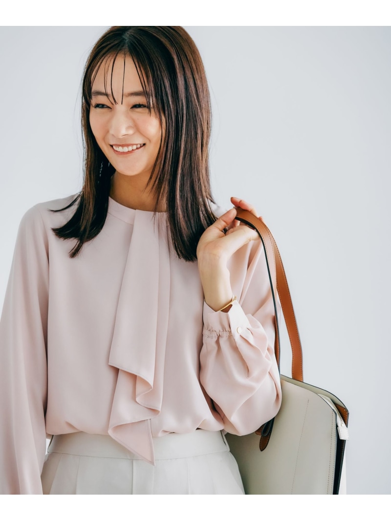 【楽天市場】お手入れらくらくボウタイ風ブラウス/133607 GLOBAL WORK グローバルワーク トップス シャツ・ブラウス ピンク ...