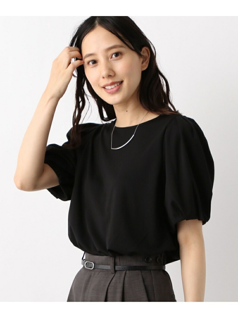 【楽天市場】【SALE／50%OFF】(W)レイカンパフスリーブPO+D GLOBAL WORK グローバルワーク トップス カットソー・Tシャツ ブラック ホワイト グレー【RBA_E ...