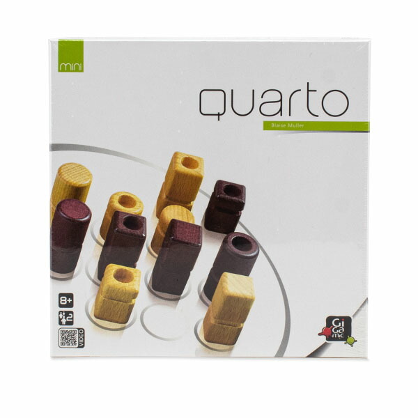 【楽天市場】ギガミック Gigamic クアルト ミニ QUARTO MINI ボードゲーム GDQA 3.421271.300441 木製 テーブルゲーム おもちゃ 知育 玩具 子供 脳トレ ...