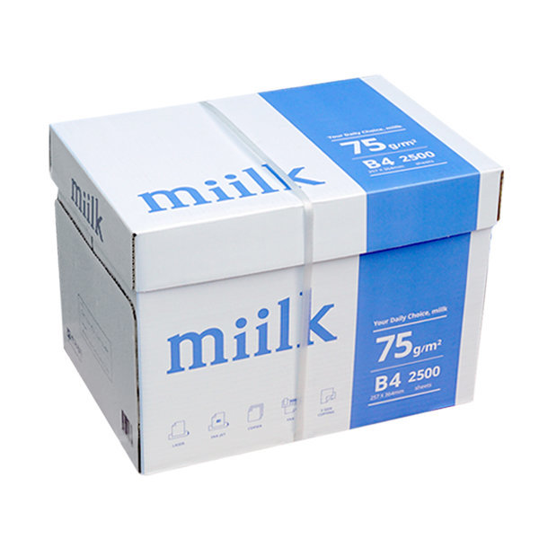 【楽天市場】ミルク B4コピー用紙(B4用紙) 75g 2500枚 1BOX：Gmarket JAPAN