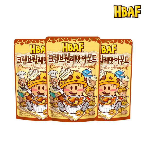 【楽天市場】HBAF バフ クレームブリュレ 味 アーモンド 190g x 3袋：Gmarket JAPAN