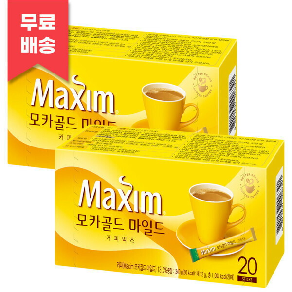 【楽天市場】Dongsuh Foods Corp./Maxim Mocha Gold/Mild/Coffee Mix/20T/x ...