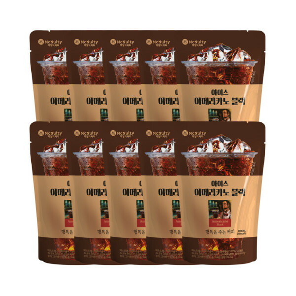 【楽天市場】【Mcnulty】 アイスアメリカーノ ブラック 190mLx10パック (贈呈品なくなり次第、贈呈終了)：Gmarket JAPAN
