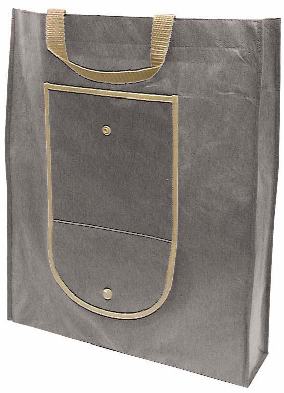 【楽天市場】特価品 ポータブルエコバッグ グレー 不織布エコバッグ コスパ コンパクト収納 ポケット付き 数量限定 1個 丸玉工業：gnas-style