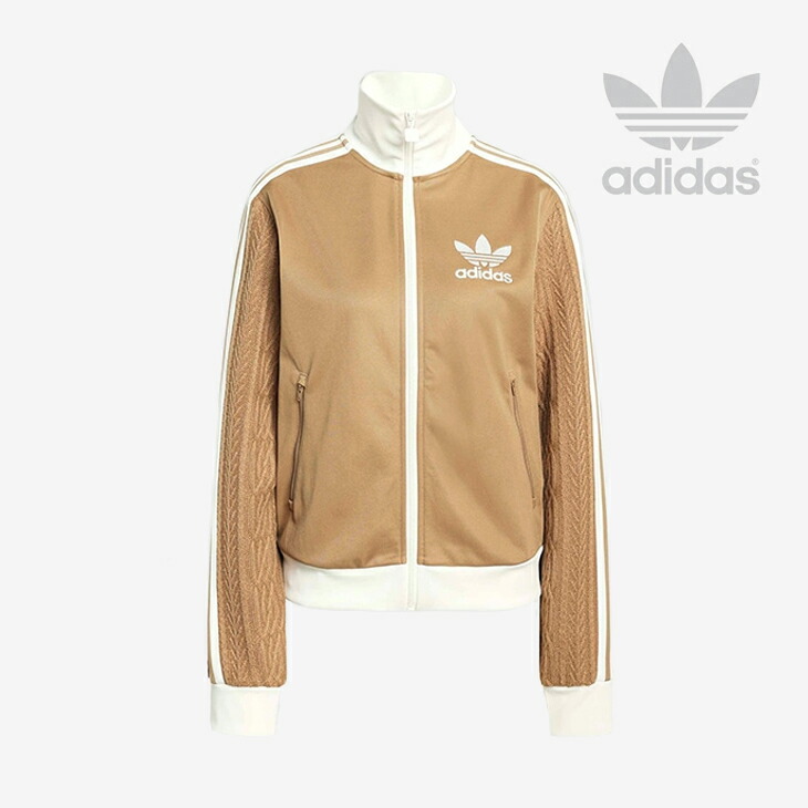 【楽天市場】・ADIDAS Originals｜W Cable Knit Sleeve Classic Track Top/ アディダス ...